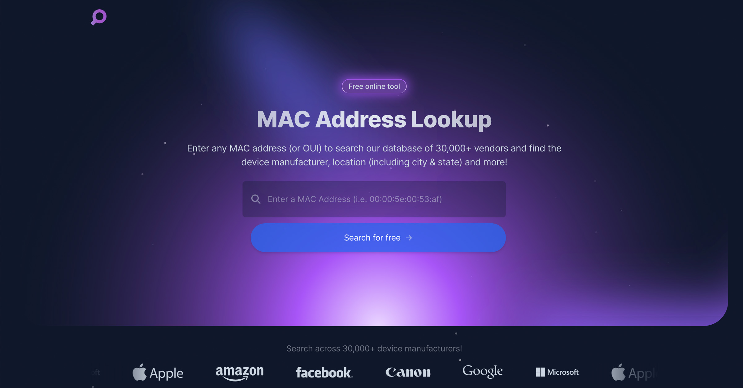 MAC Address Lookup Free Online Tool To Lookup Any MAC Address MAC Address Lookup Free Online Tool To Lookup Any MAC Address